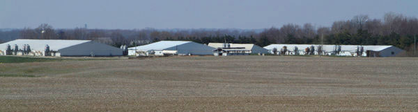 A unit of Whiteshire Hamroc farms can be seen in Albion, Indiana ...