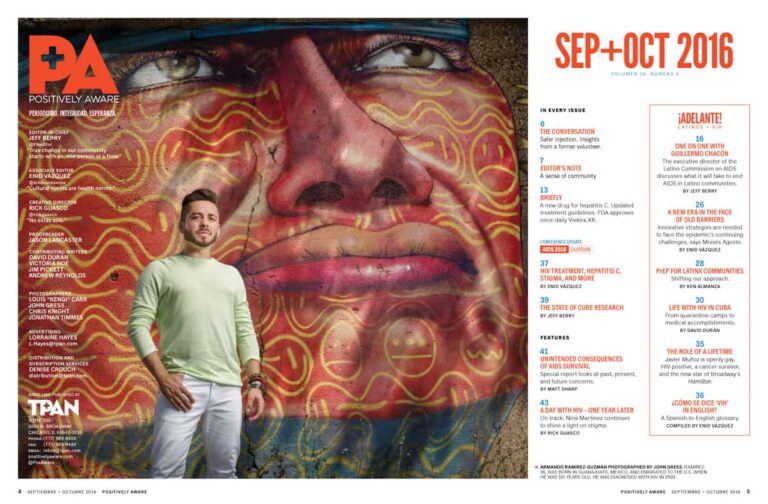 Positively Aware Magazine photoshoot in Chicago: Latinos and HIV issue