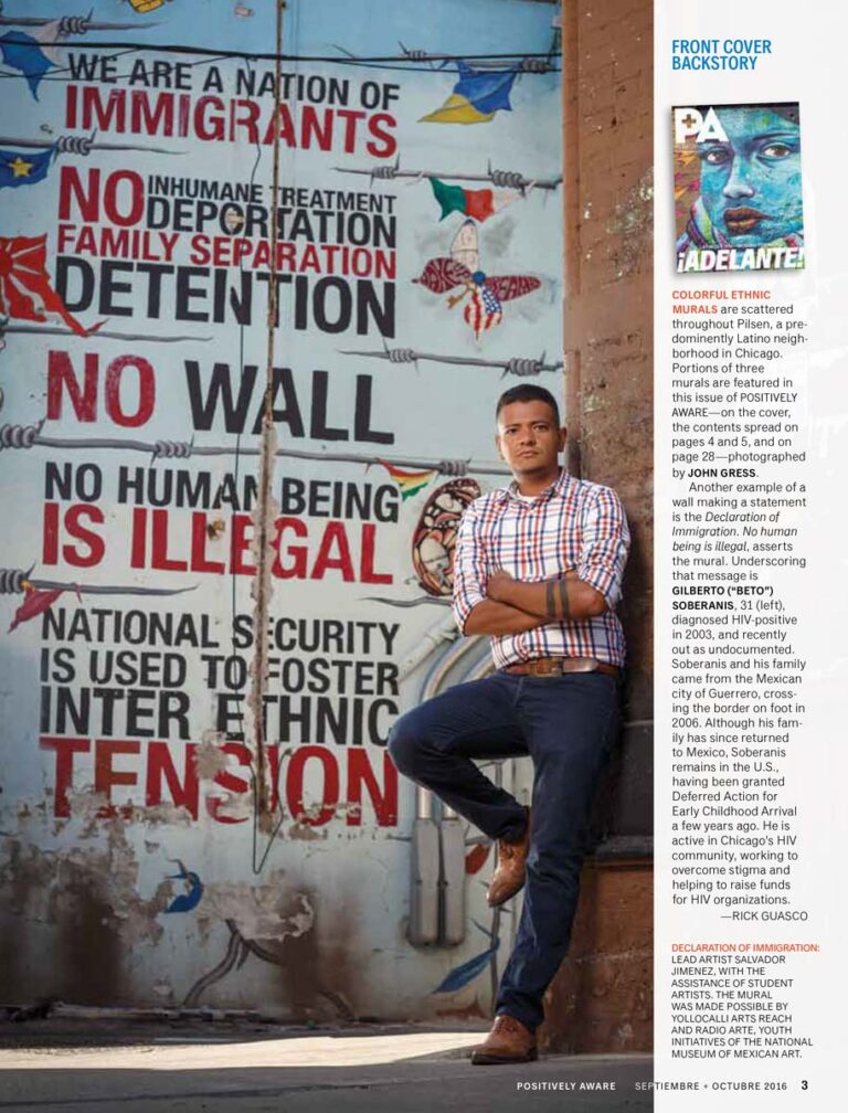 Positively Aware Magazine photoshoot in Chicago: Latinos and HIV issue