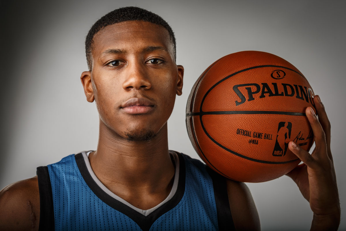 Basketball Portraits at Panini's NBA Rookie Photoshoot