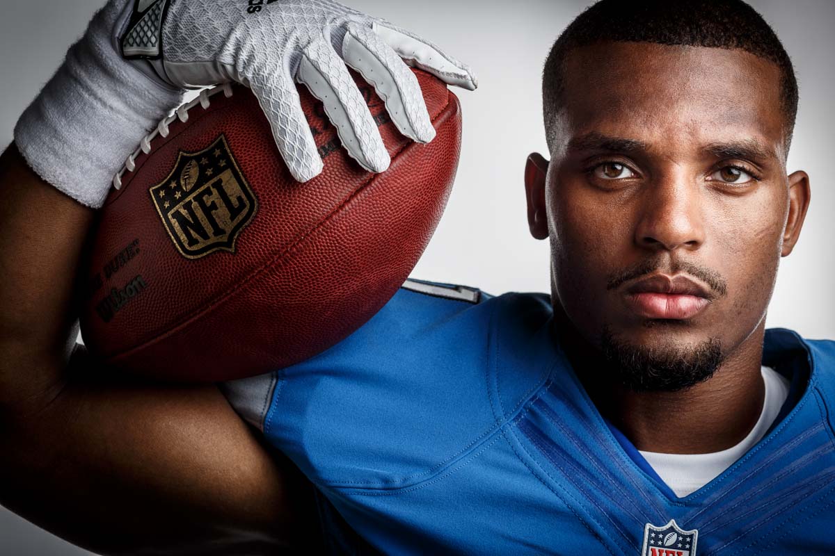Editorial Portrait Photography: NFL Rookie Premiere for Panini America