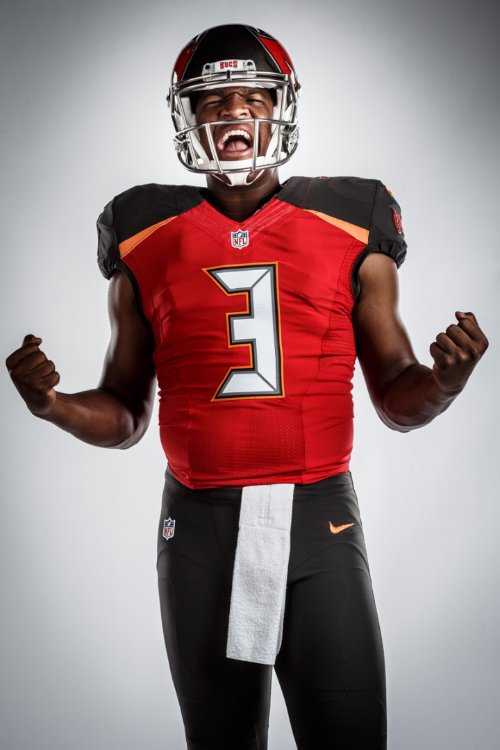 Editorial Portrait Photography: NFL Rookie Premiere for Panini America