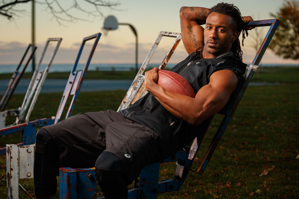 Comp card photography for Chicago Fitness Model Matthew Cuff