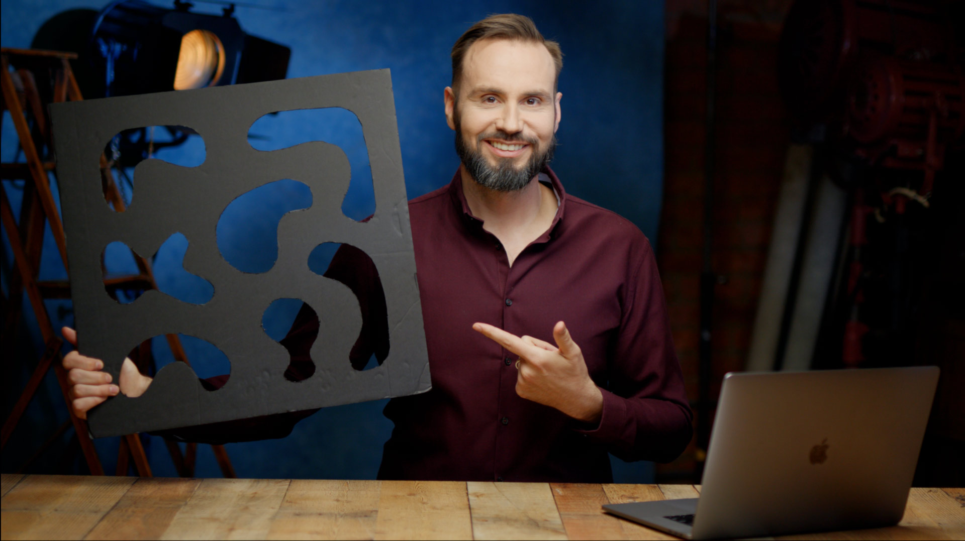 DIY Cucoloris for Photographers and Filmmakers made with black foamcore ...