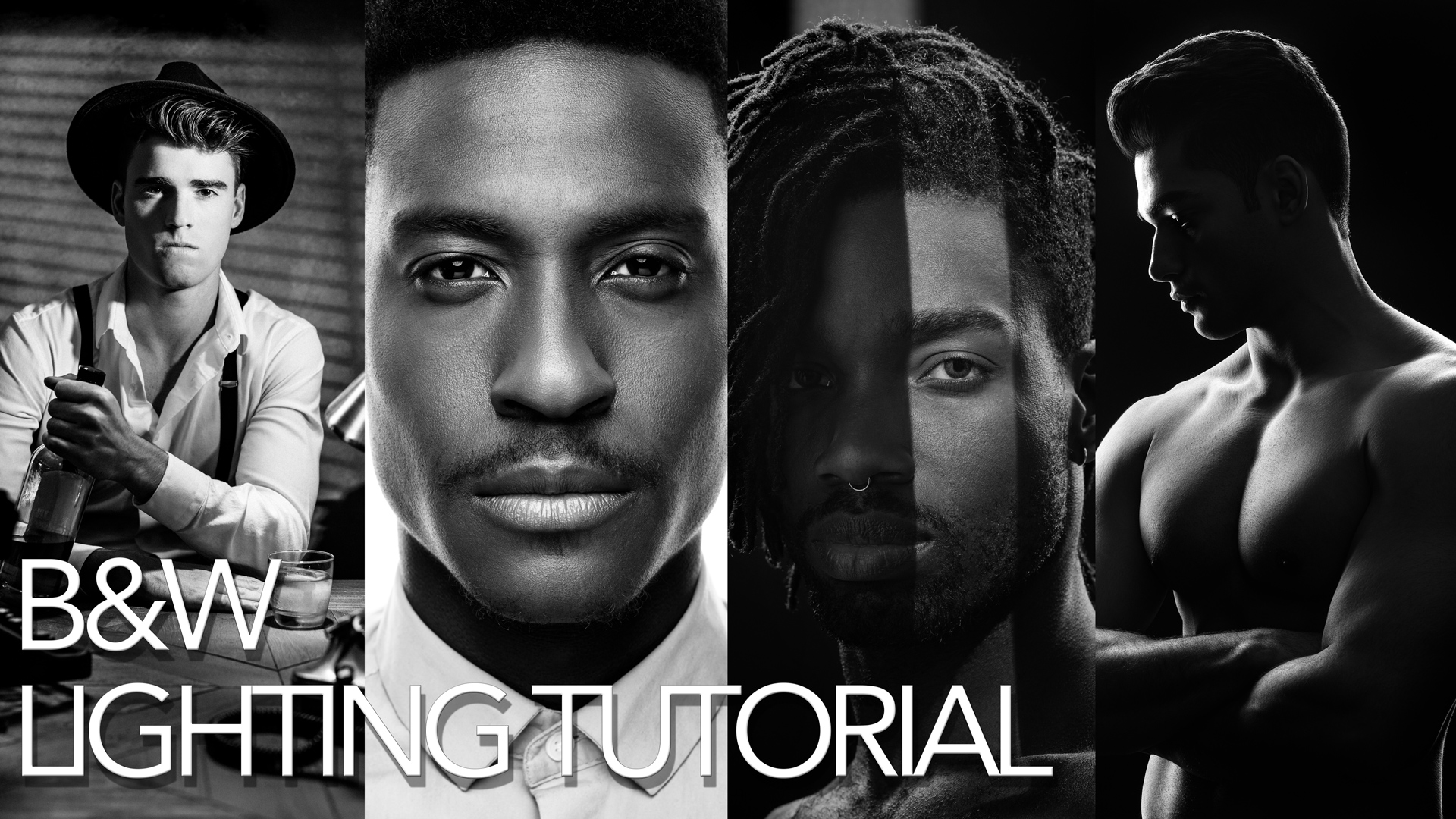 B&W Lighting Tutorial - Use multiple lights to create maximum contrast ...