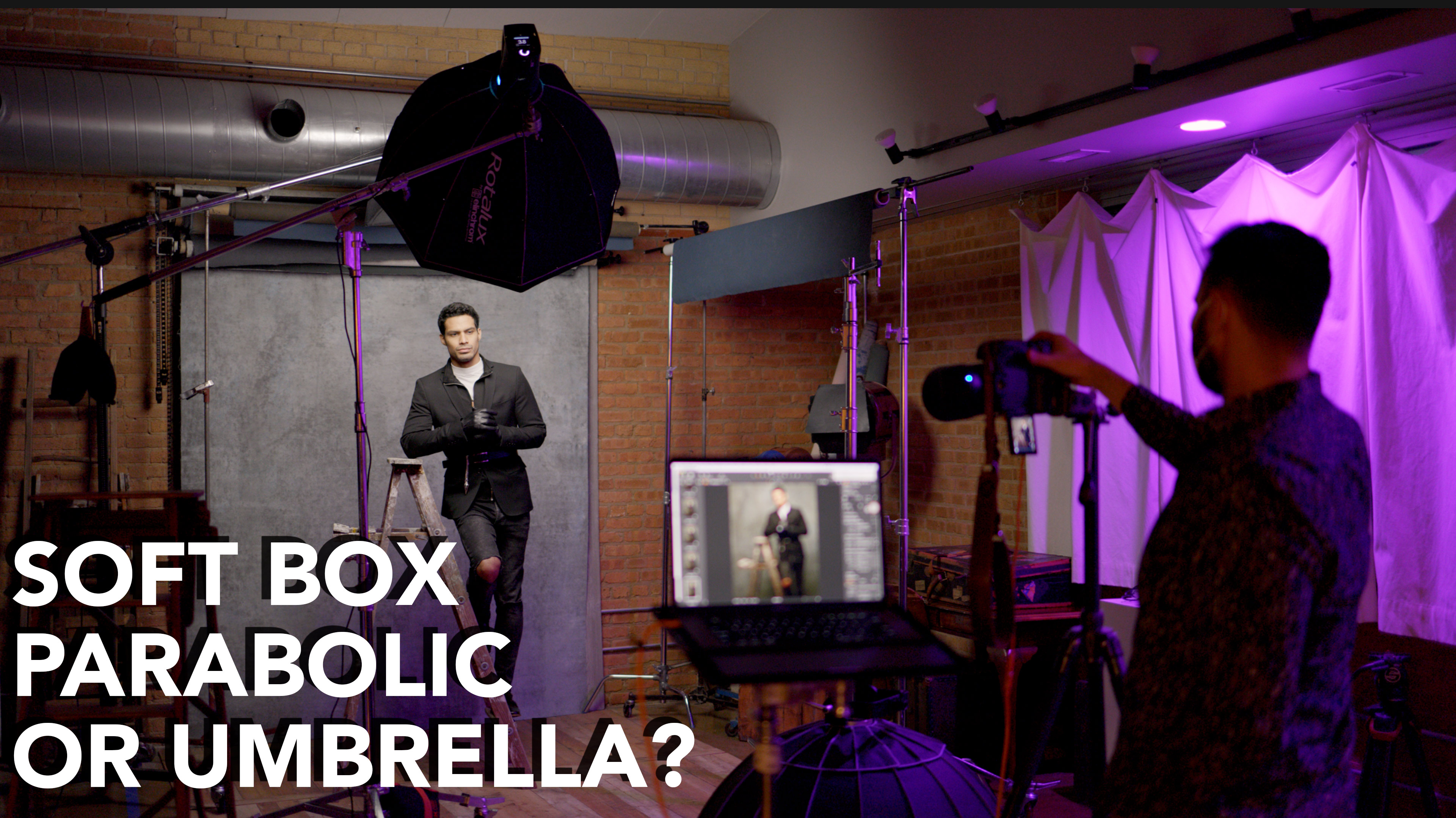 Soft boxes, parabolic modifiers and umbrella shootout! Which modifier ...
