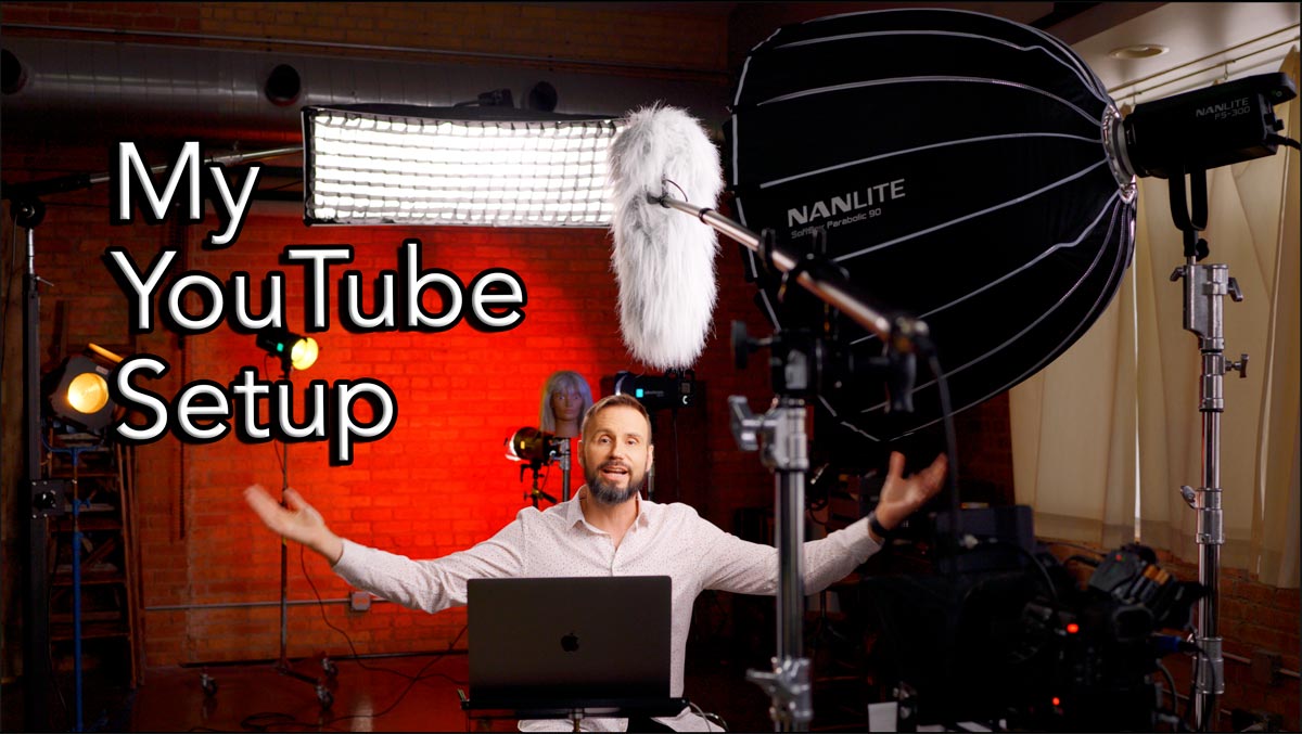 Behind-the-scenes of my YouTube Set-up