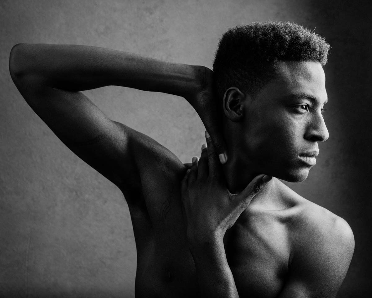 A model portfolio shoot in Chicago