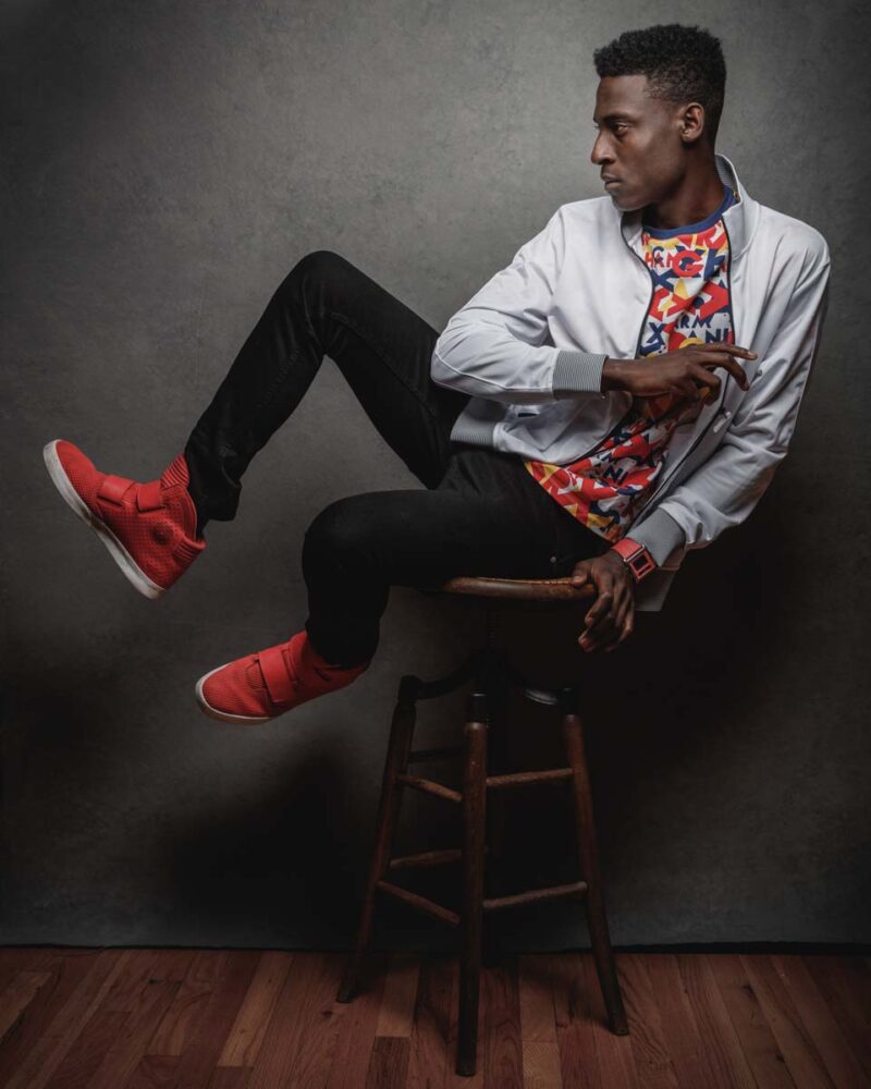 A model portfolio shoot in Chicago