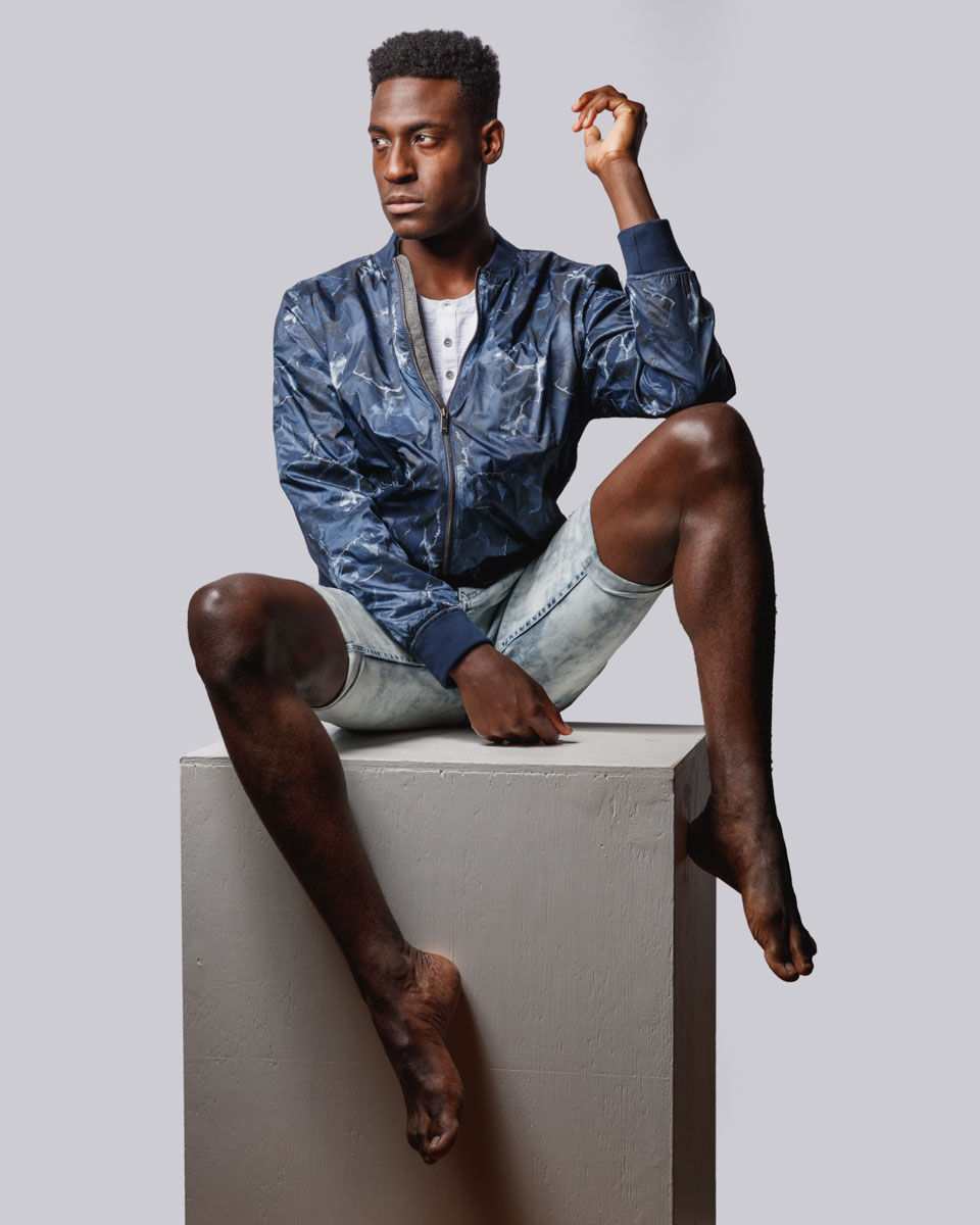 A model portfolio shoot in Chicago