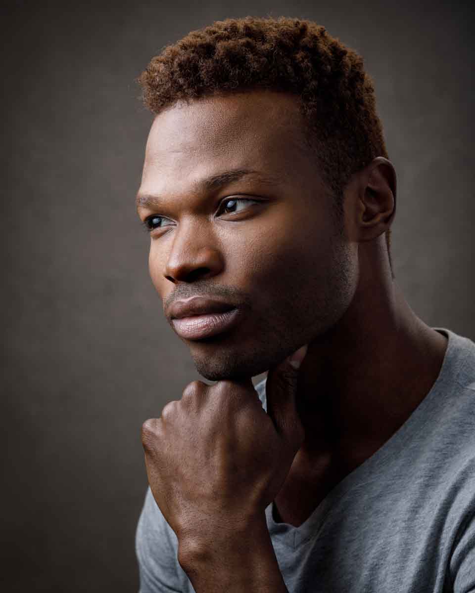 Acting head shots of Chicago Actor Chaz