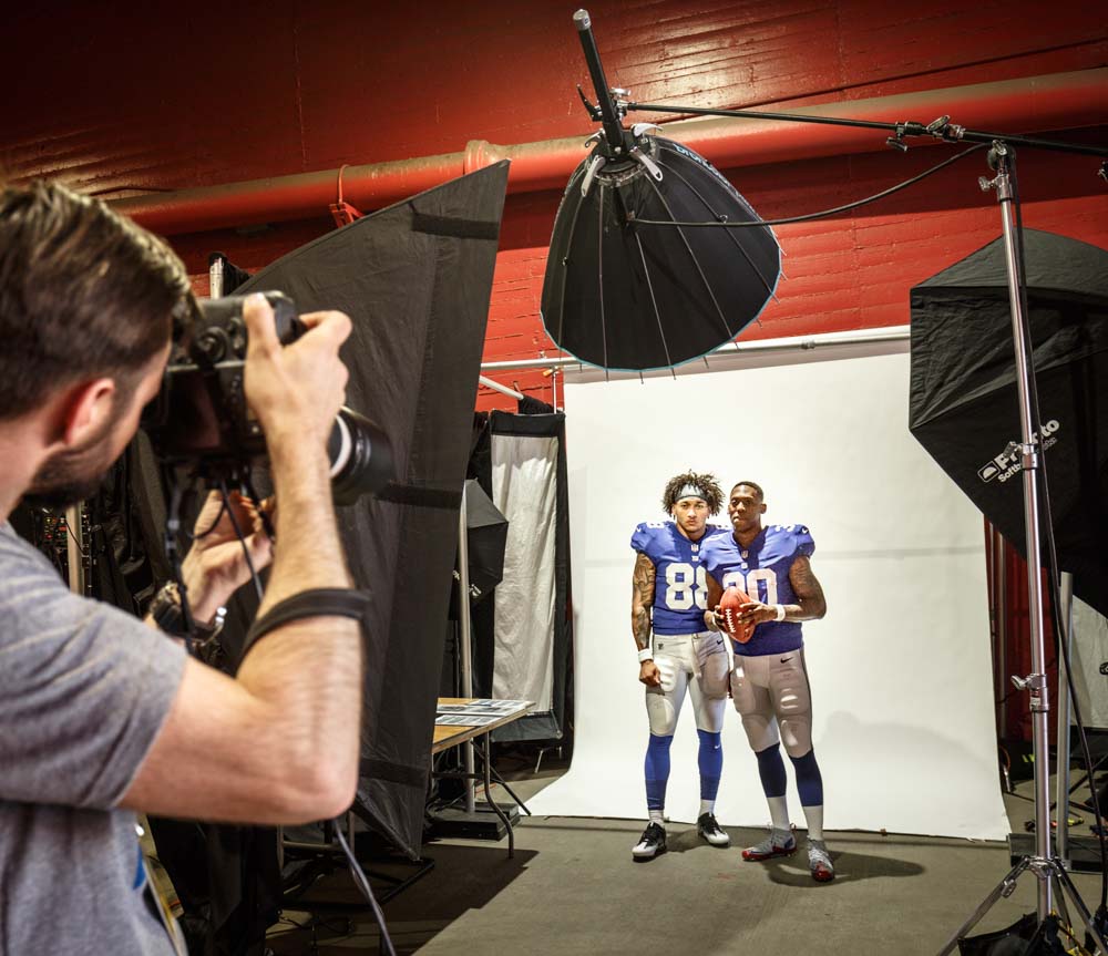 Sports Portraits in Los Angeles of the top NFL rookies for Panini ...