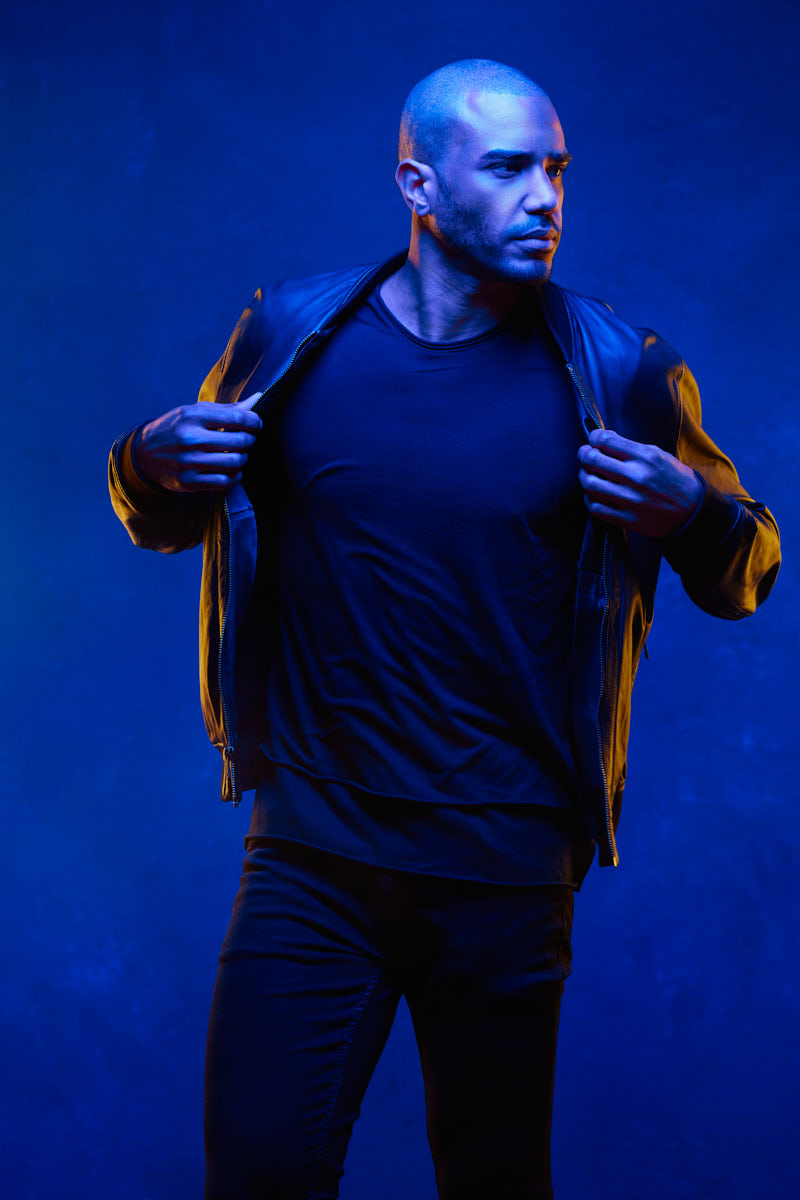 Male model lookbook in Chicago