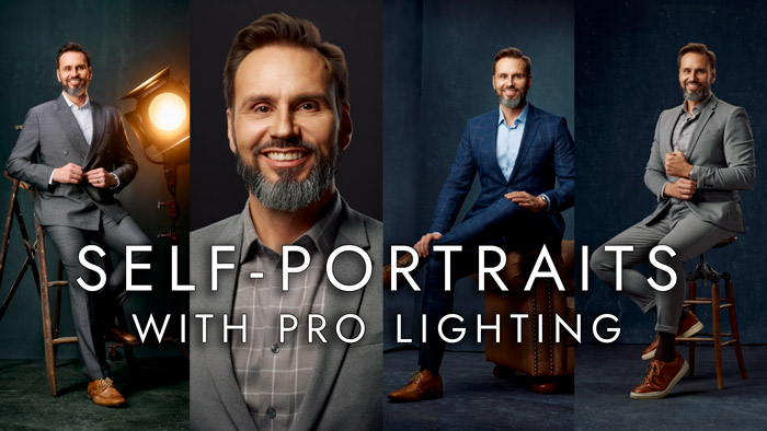 How I Shot My Own Self-Portrait — 4 Pro Lighting Setups You Can Use